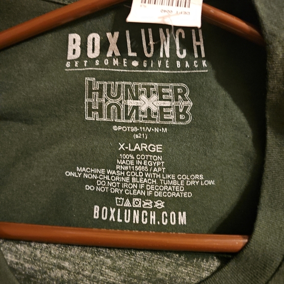 box lunch | Shirts | Hunter X Hunter Xl Box Lunch Anime Tee Dark Green ...